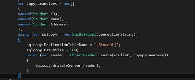 Bulk Upload In .NET Core